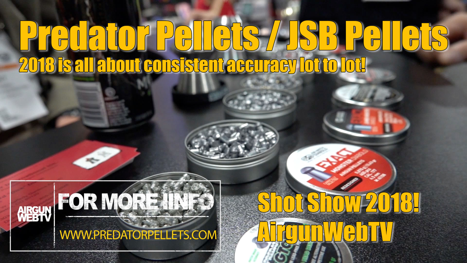 Predator Pellets at Shot Show 2018 - Predator Pellets and JSB Accuracy